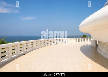 Viewing platform and Stupa of the Japanese Peace Pagoda on top of the ...