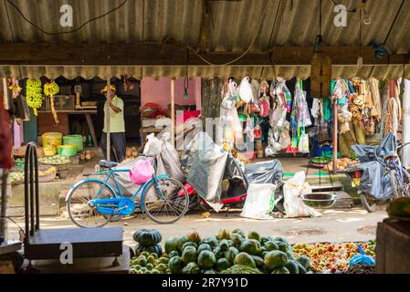 The Dutch Market with all kinds of vegetables and tropical fruits in ...