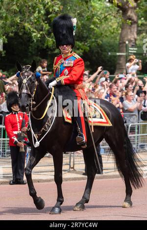 King Charles III in the parade ring following the second race on day ...