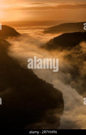 Saarschleife, Cloef. Great Saar Loop Stock Photo - Alamy
