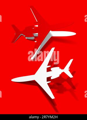 airplane sticker, realistic design elements Stock Vector Image & Art ...