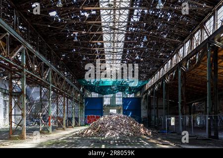 KHD large engine hall of the former Gas Engine Factory Deutz of the ...