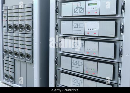 Control panel Socomec sicon on the Sharys UPS module Fiamm about the ...