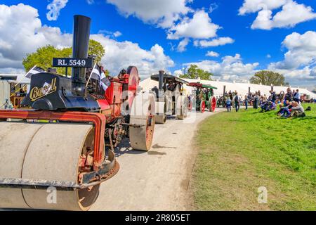 1927 Burrell road roller 'Pride of Newquay' parading at Abbey Hill ...