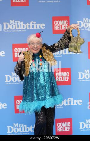 Su Pollard attends the Mrs Doubtfire Comic Relief Gala, at the ...