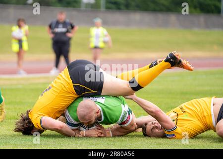 Leeds, UK. 18th June 2023. Betfred Rugby League - League One: Hunslet ...
