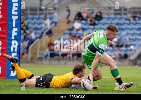 Leeds, UK. 18th June 2023. Betfred Rugby League - League One: Hunslet ...