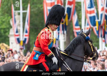 King Charles III in the parade ring following the second race on day ...
