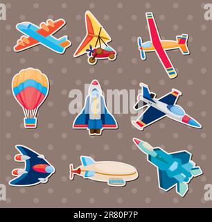 floatplane airplane aircraft color icon vector illustration Stock ...