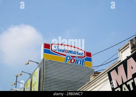 Sign of Indomaret point malioboro, a mini market brand that provides ...