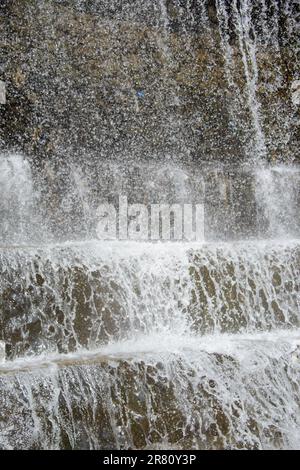 The waterfall landscape at Samundar Katha lake in Nathia Gali ...