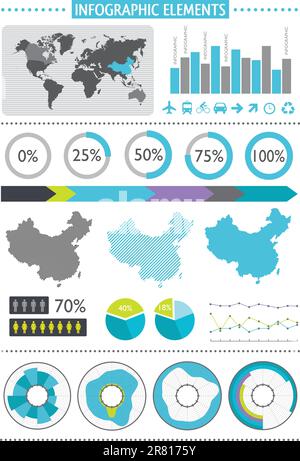 World Map and Information Graphics Stock Vector Image & Art - Alamy