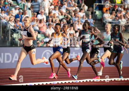 Sarah Billings of Australia competing in the 3000m at the Oslo Bislett ...