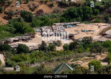 Typical slums near the city of Fes in Morocco Stock Photo - Alamy