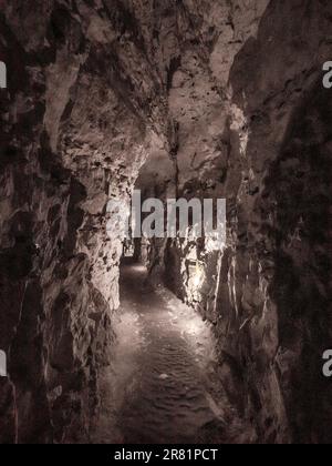 The image is of one of the many passageways at the medieval underground ...