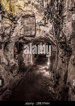 The image is of one of the many passageways at the medieval underground ...