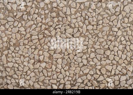 Top view of walk path with marble chips for better grip, background ...