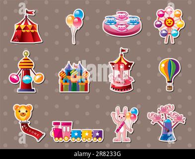 cartoon Playground stickers Stock Vector Image & Art - Alamy