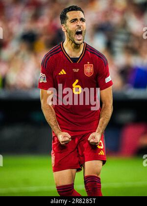 ROTTERDAM - Mikel Merino of Spain during the UEFA Nations League final ...