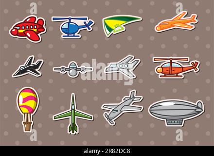 floatplane airplane aircraft color icon vector illustration Stock ...