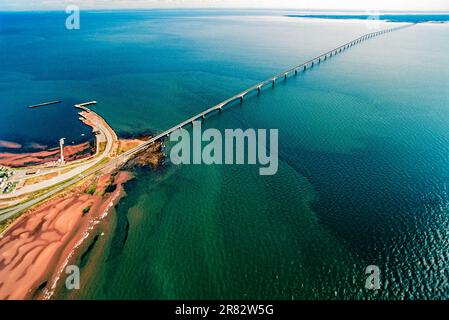 Aerial of Confederation Bridge, PEI, Canada Stock Photo - Alamy