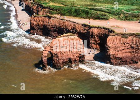Aerial of Elephant Rock, PEI Stock Photo - Alamy