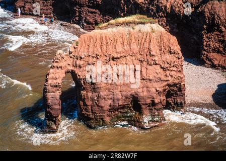 Aerial of Elephant Rock, PEI Stock Photo - Alamy