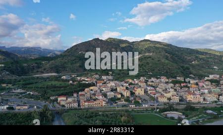 Beautiful aerial views of the south of italy in Palizzi Marina near ...