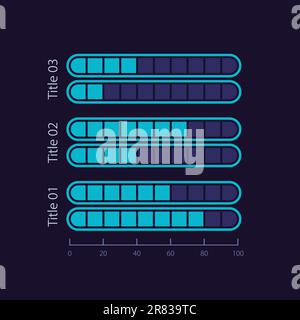 Clustered fragmented infographic chart design template Stock Vector ...