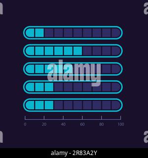 Fragmented level infographic chart design template Stock Vector Image & Art - Alamy