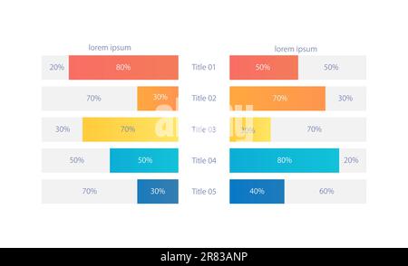 Mirror reflection infographic chart design template for dark theme Stock Vector Image & Art - Alamy