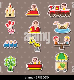 cartoon Playground stickers Stock Vector Image & Art - Alamy