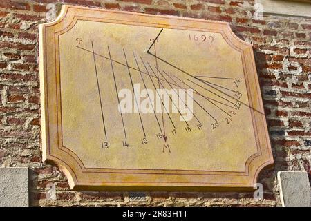 Traditional Italian sundial, a good symbol of anything related to time ...