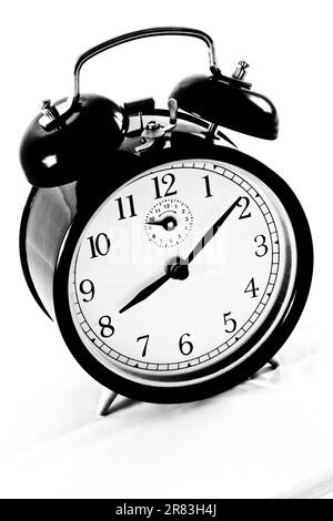 Traditional alarm clock on white background. In aRGB color for ...