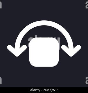 Wobble animation pixel perfect white linear ui icon for dark theme ...