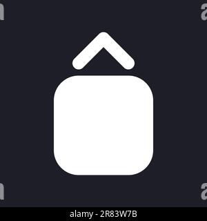 Jump animation pixel perfect white linear ui icon for dark theme Stock ...