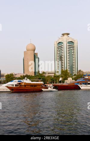 The Dubai Creek is a natural inlet of the Persian Gulf that divides the ...
