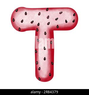 Watermelon alphabet letter N clipart.Summer watermelon alphabet ...