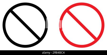 Prohibited set symbols. Forbidden sign collection. Sticker for ...