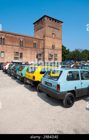 Italy, Lombardy, Pandino, Meeting of Car Fiat Panda called Panda a ...