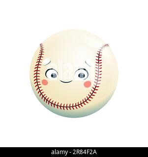Baseball Ball Emoticon Face Emoji Cartoon Icon Stock Vector Image & Art ...