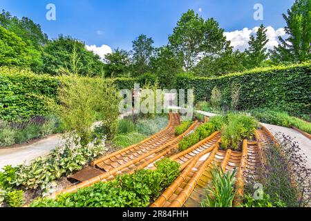 "Le Jardin de Tuiles" / 'The Tile Garden' ornamental display at the ...