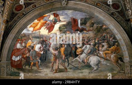 The Meeting of Leo I and Attila by Raphael, in the Stanze di Raffaello ...