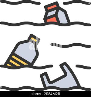 Water Pollution icon vector image Stock Vector Image & Art - Alamy