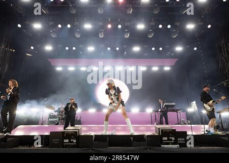 Fredrikstad, Norway. 16th, June 2023. The British rapper Tinie Tempah ...