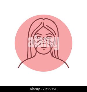 Systemic lupus erythematosus black line icon. Autoimmune diseases ...