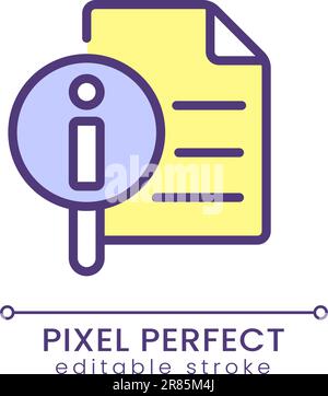 Information retrieval logo design with editable slogan. Branding book ...