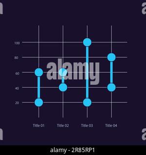Dumbbell plot infographic chart design template Stock Vector Image ...
