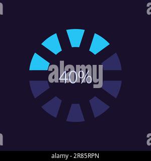 Segmented circular bar infographic chart design template Stock Vector Image & Art - Alamy