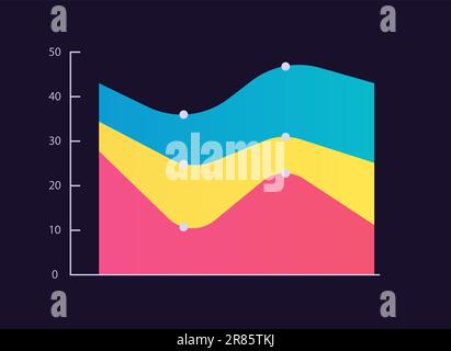 Layered area infographic chart design template Stock Vector Image & Art ...